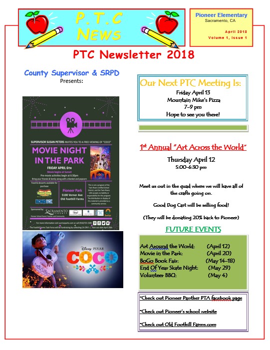 Pioneer TK-8 Parent Teacher Community group